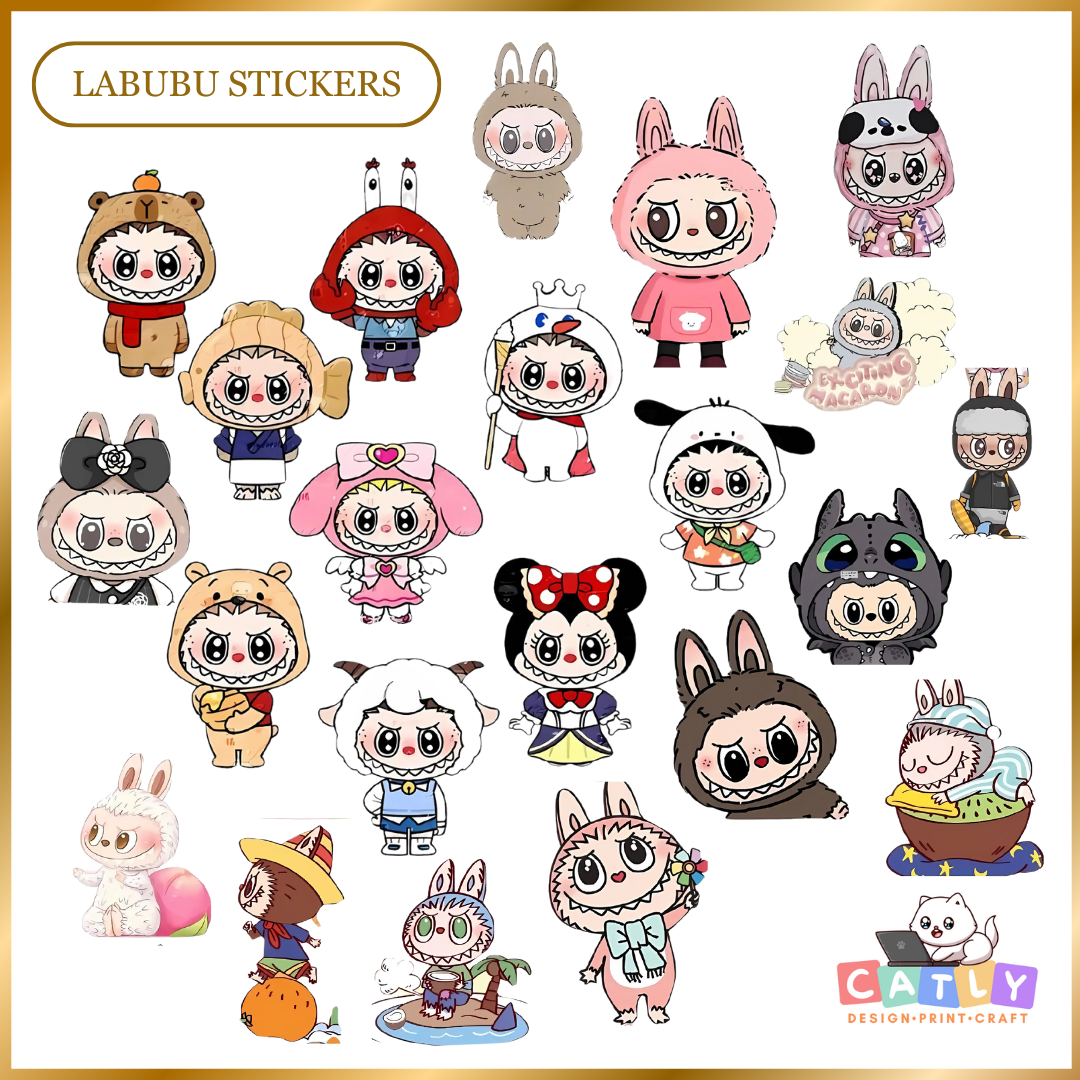 LABUBU STICKERS | LABUBU COLLECTIONS | CUTE CARTOON LABUBU | Lazada PH