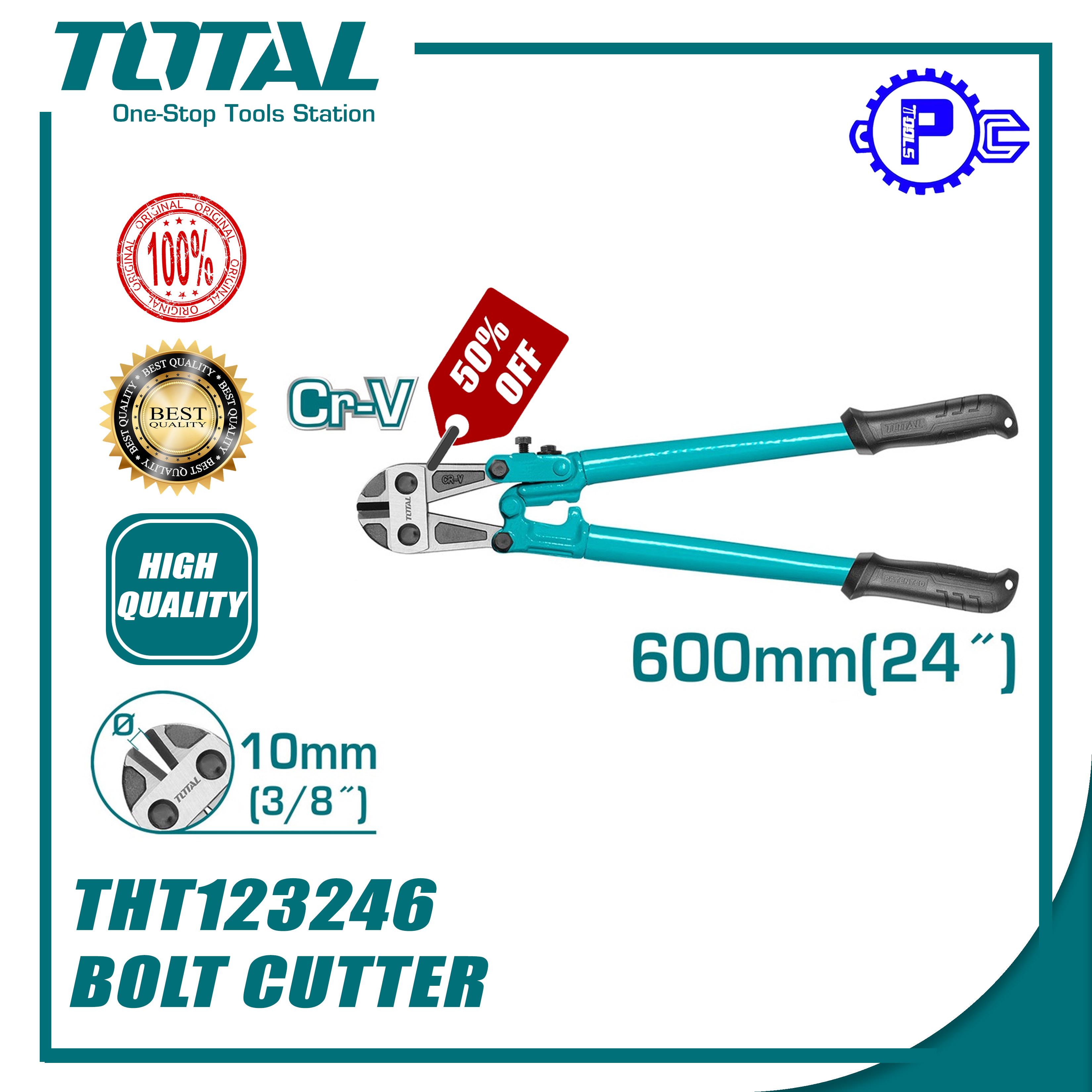 TOTAL HANDTOOLS THT123246 BOLT CUTTER 24" SS | Lazada PH