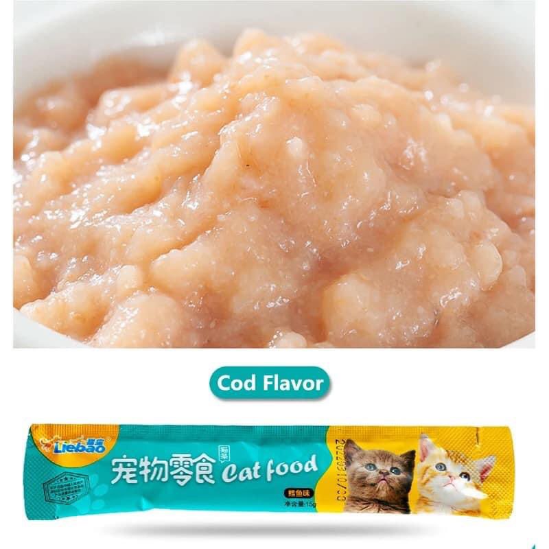 15g Liebao Cat Paste Cat Wet Food Cat Treat Chicken Tuna CAt Treats ...