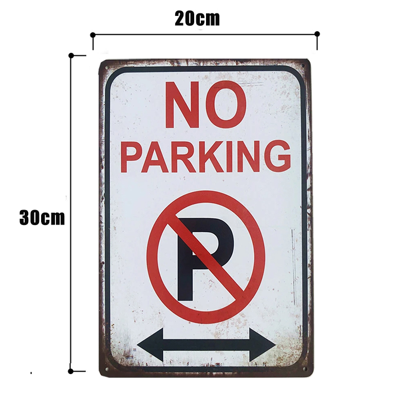 No Parking Sign Creative Metal No Parking Warning Signage | Lazada PH
