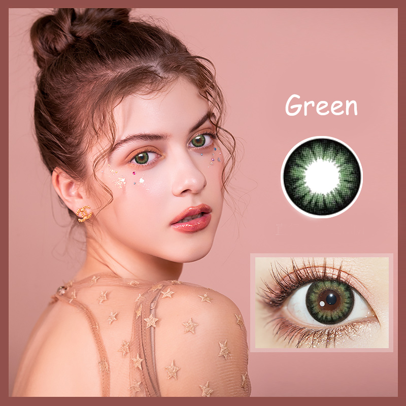 Contact Lens 2pcs 1 Pair Eye Care Soft Colored Cosmetic Contact Lens ...