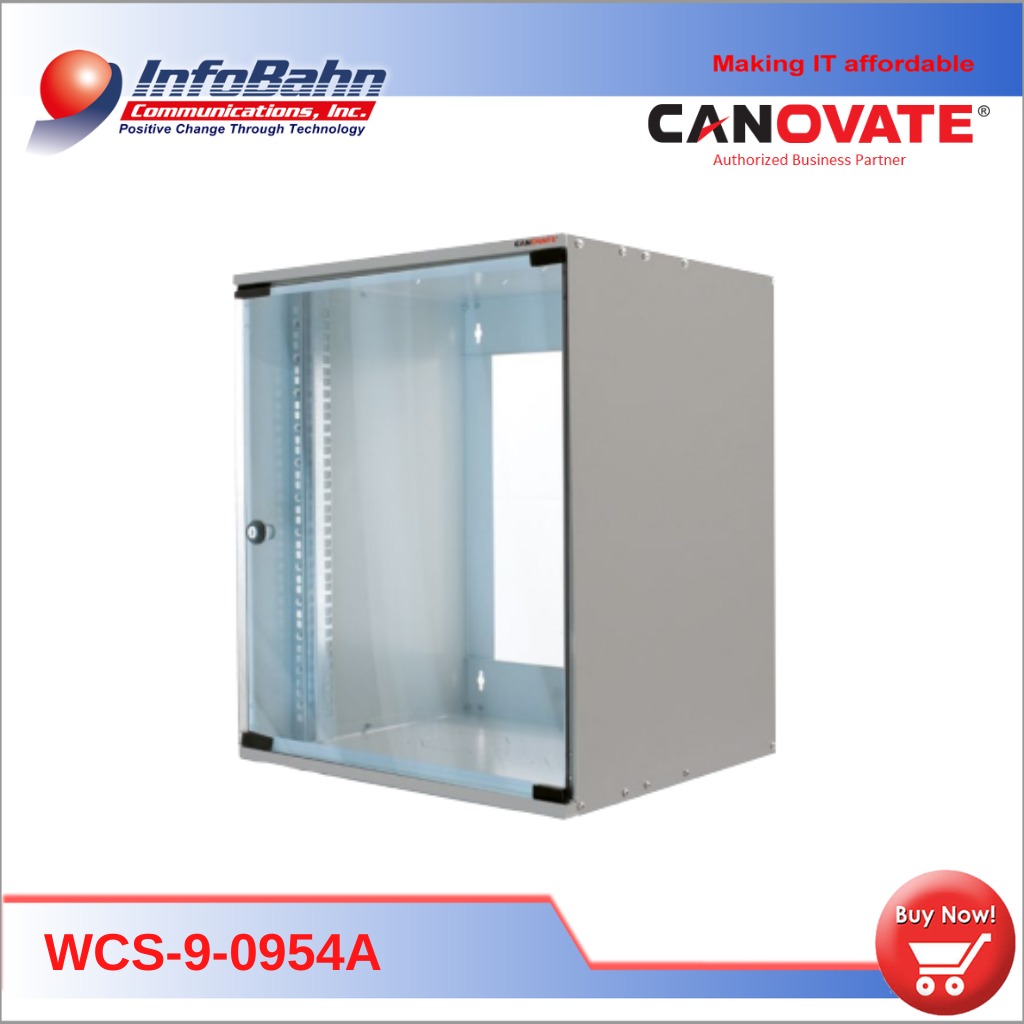 Canovate 9U 500X450mm 19" Soho Cabinet (WCS-9-0954A) (Black) (RAL 9005 ...