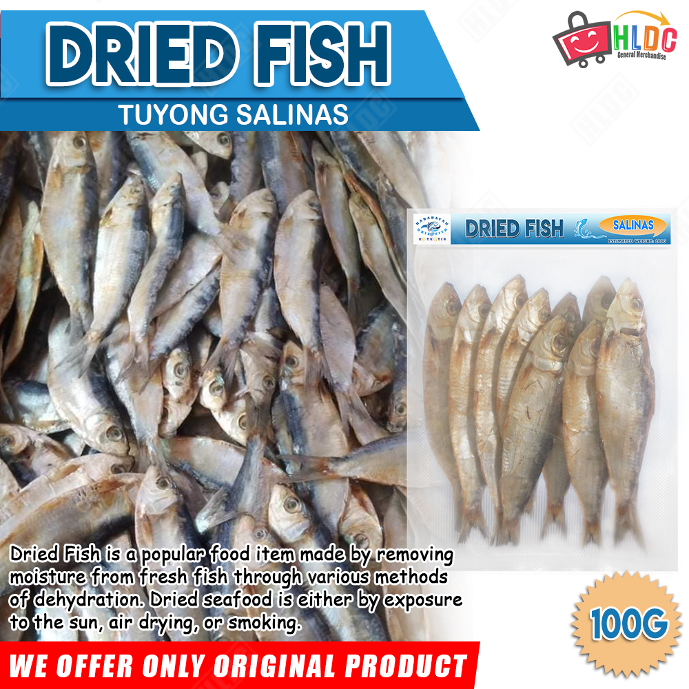 Dried Fish SALINAS Tuyo Salinas Isda ( 100g/200g/500g/1KG ) Sun Dried ...