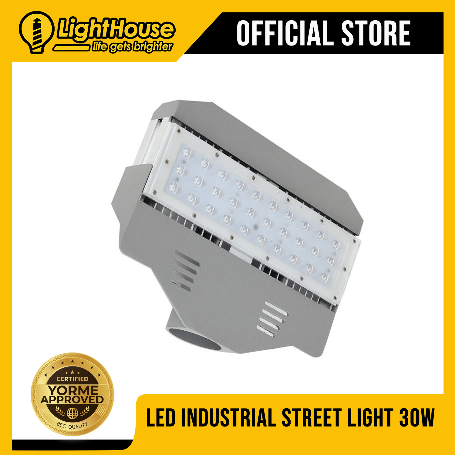 LIGHTHOUSE LED Industrial Street Light DAYLIGHT 6500K 30W LHSL-30W-DL ...