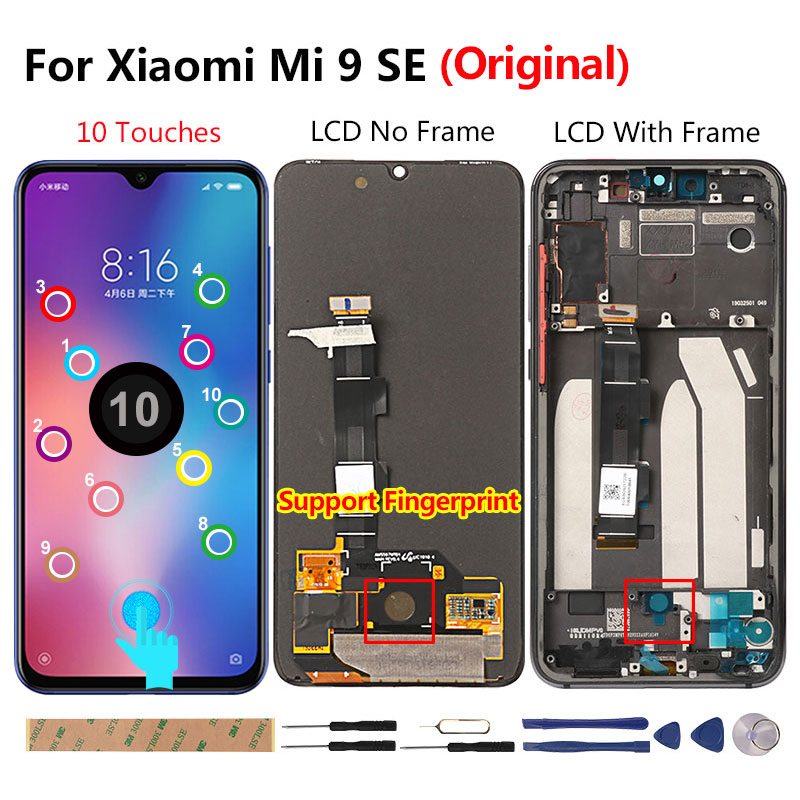 Amoled Display For Xiaomi Mi 9 SE LCD Screen Replacement With ...