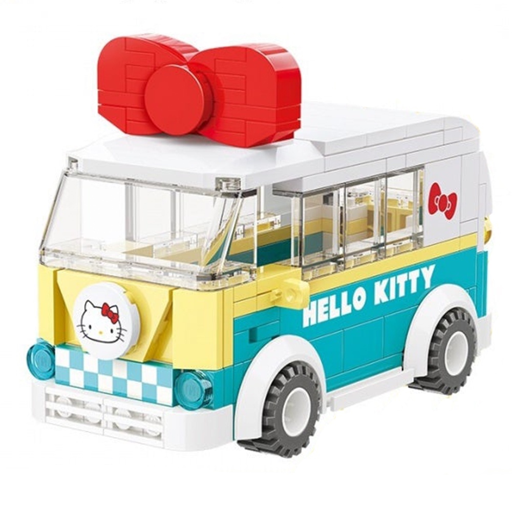 Keeppley Hello Kitty Series 12cm Mini Bus Building Blocks Blocks Bricks ...