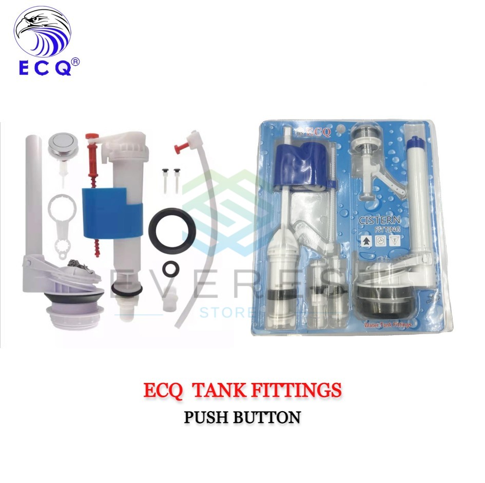 1 Set ECQ Tank Fittings Water Tank Fittings For Toilet Flush Push ...