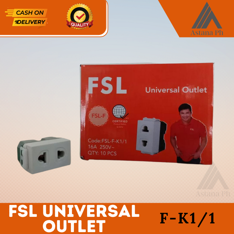 FSL Uiversal Outlet fsl-f-k1/1 | Lazada PH