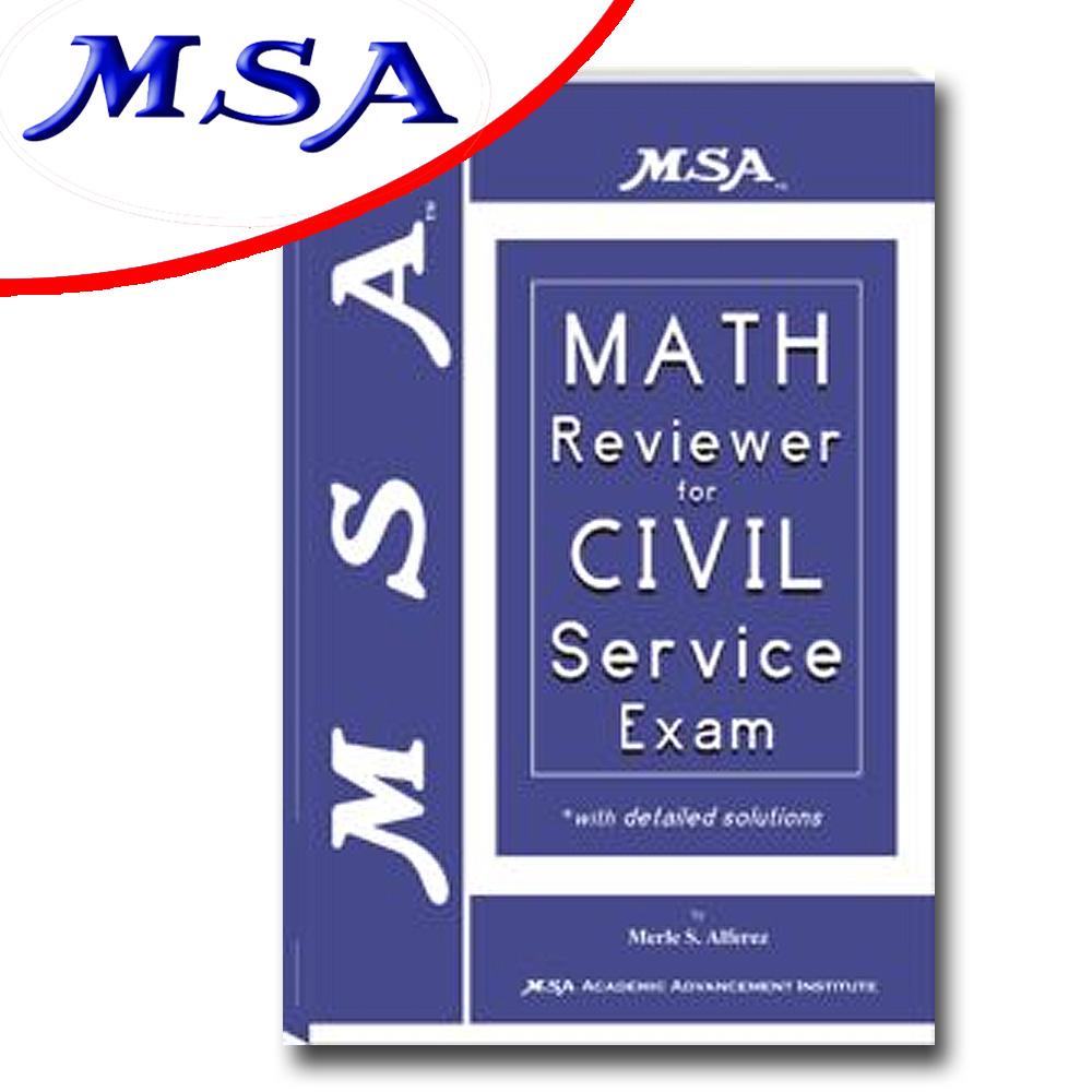 MSA Math Reviewer for Civil Service Exam | Lazada PH
