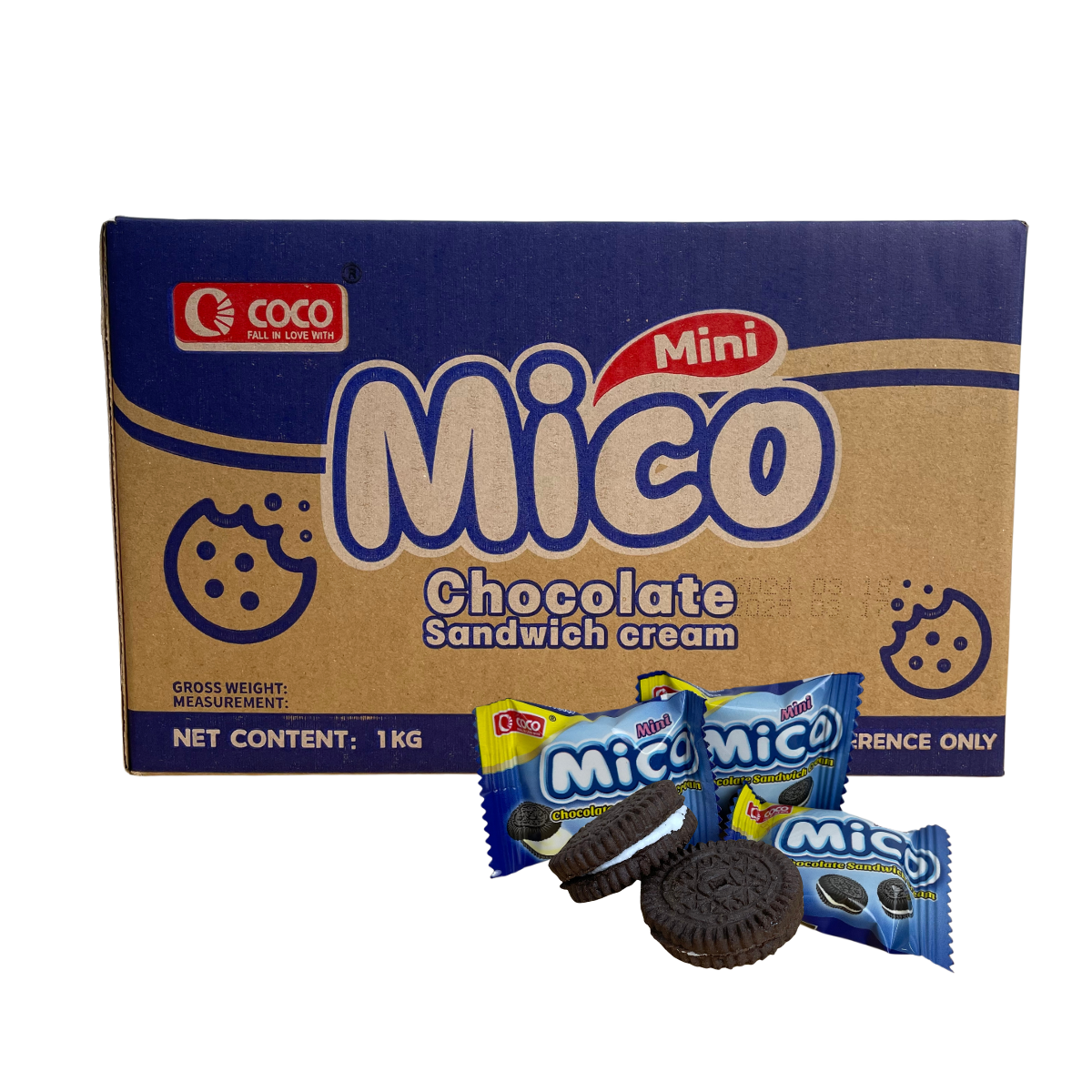 COCO Mico Chocolate Biscuit Sandwich Cream 1KG Sharing Box | Lazada PH