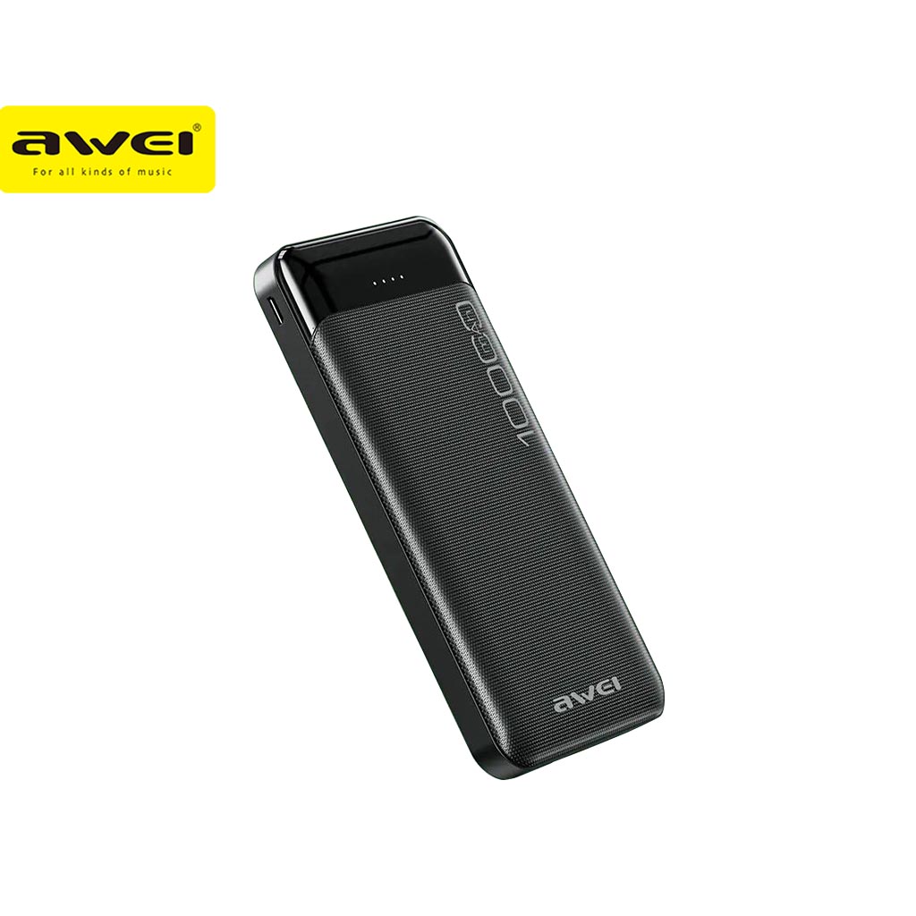 Awei P37K 10000mAh Portable Polymer Power Bank 2.1A High Speed Charge ...