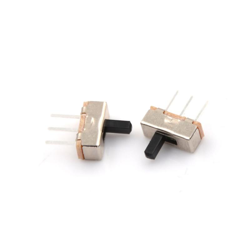 Excellent 10Pcs 2Position 4mm SPDT 1P2T 3 Pin PCB Panel Vertical Slide ...
