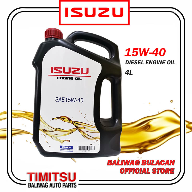 ISUZU Genuine Motor Oil Diesel Engine 15W-40 4Liters | Lazada PH