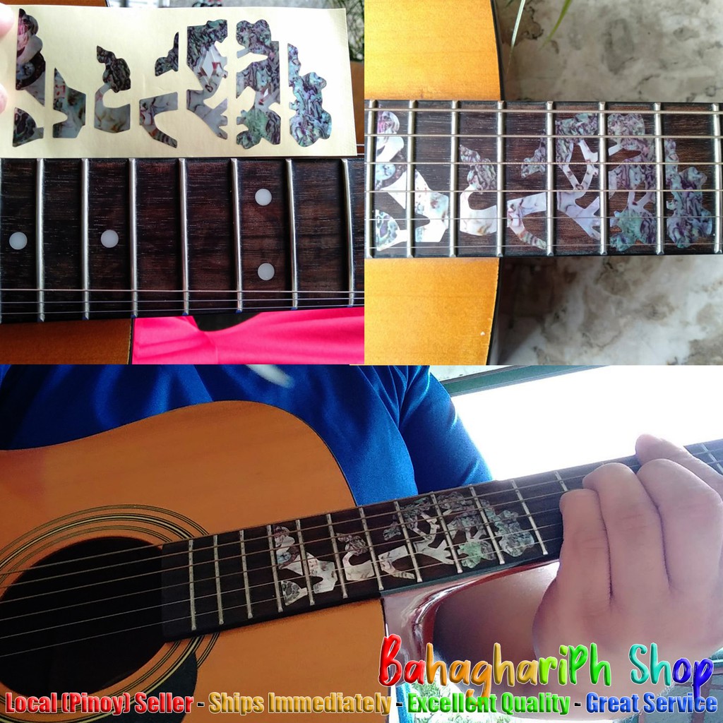 ]K%GUITAR FRETBOARD STICKERS Acoustic/Classical/Electric Guitar | Lazada PH