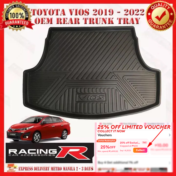 Toyota Vios Prime 2019 to 2025 OEM Rear Cargo Trunk Tray Thailand ...
