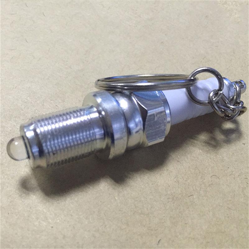 Great Heat Casual Fashion LED Key Chain Spark Plug Key Chain Keychain ...