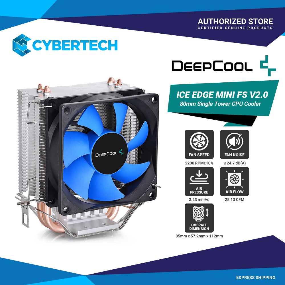 Deepcool Ice Edge Mini FS V2.0 Low Profile Tower Design With 2 ...