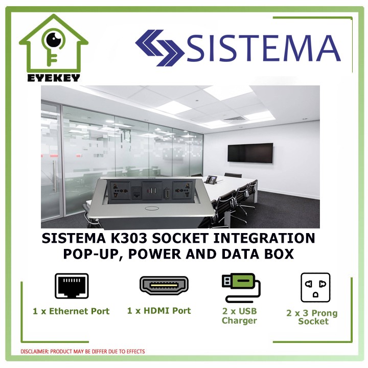 SISTEMA K303 SOCKET INTEGRATION POP-UP, POWER AND DATA BOX | Lazada PH