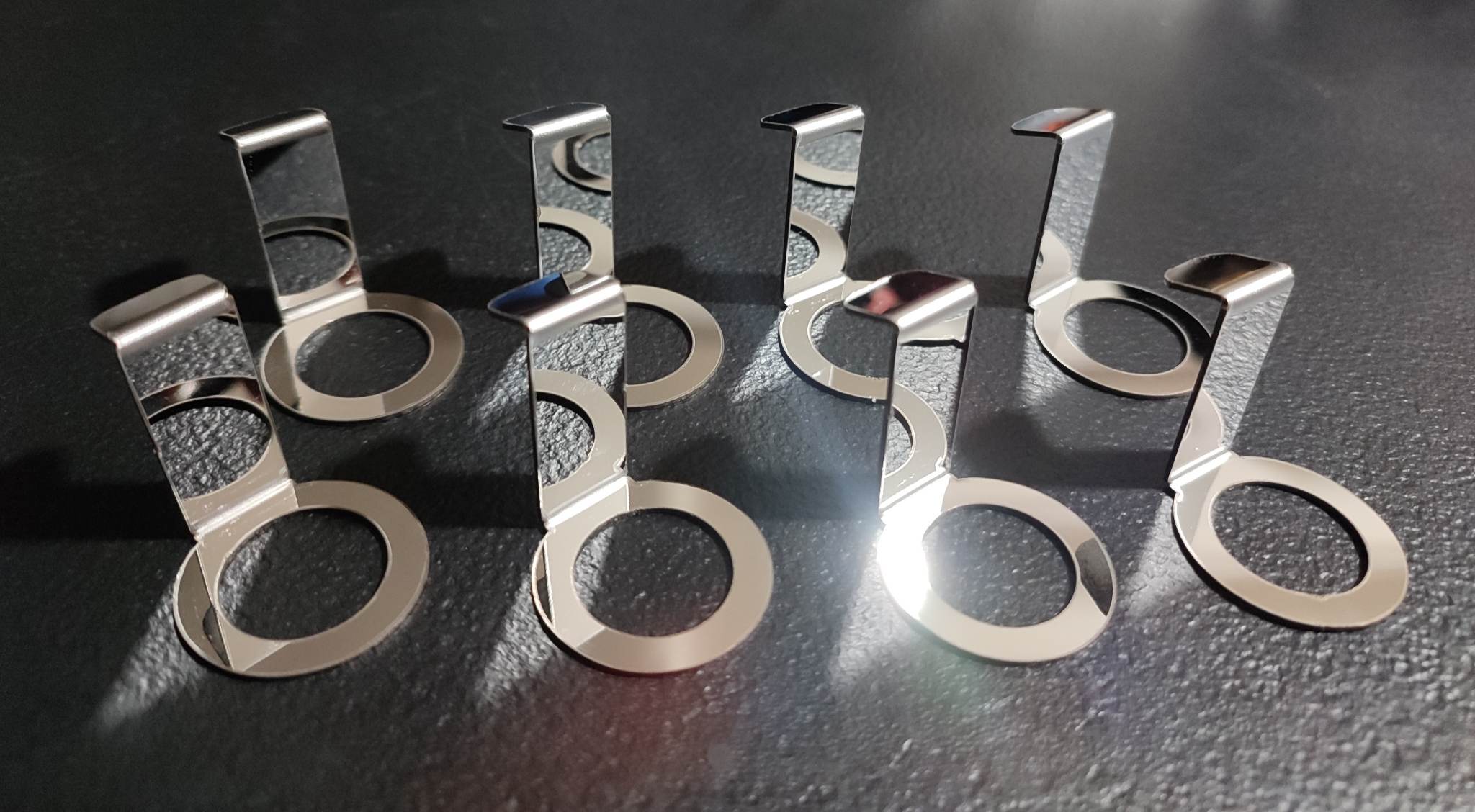 Toyota Hilux Conquest center cap lock Stainless Mirror Type 8pcs Set ...