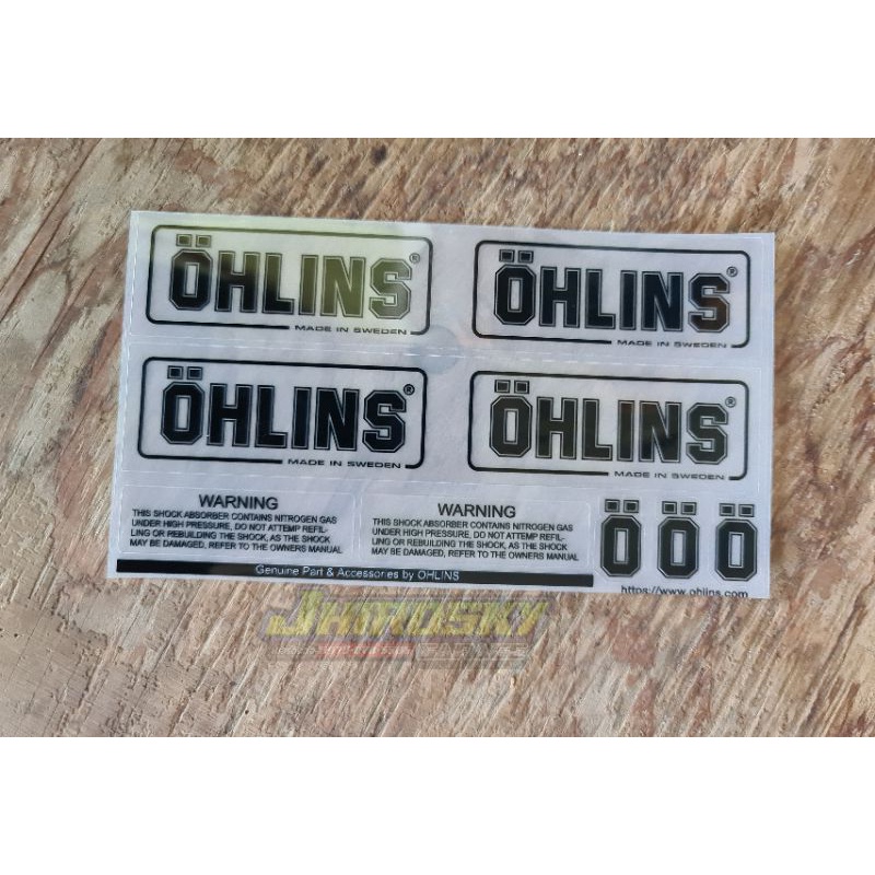 Premium Ohlins Sticker for Shock Canister By 9Overdose | Lazada PH
