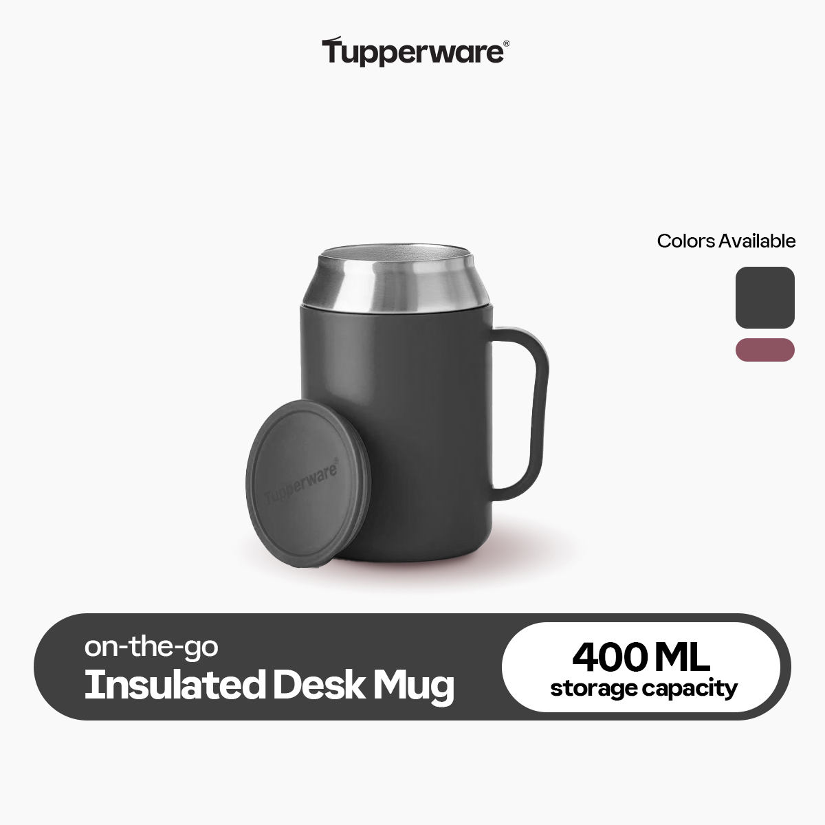 Tupperware Insulated Desk Mug 400mL [Hydration Solution] [Thermal ...