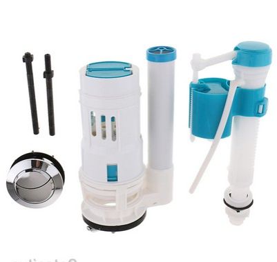 3001 Dual Flash Button Toilet Water Tank Connected Cistern Inlet Drain ...
