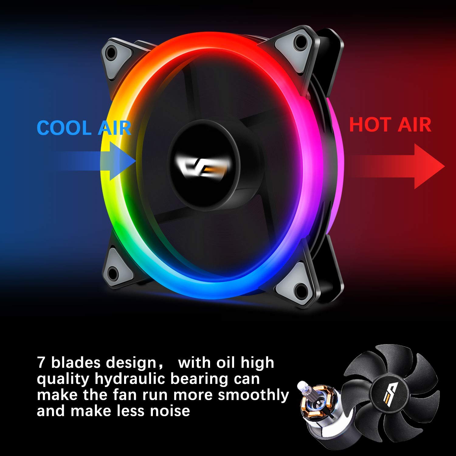 DarkFlash DR12 PRO RGB single fan | Lazada PH