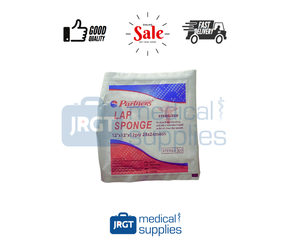 Sterile Lap Sponge with X-ray Line 28x24 Mesh (18x18x12 , 12x12x12 ...