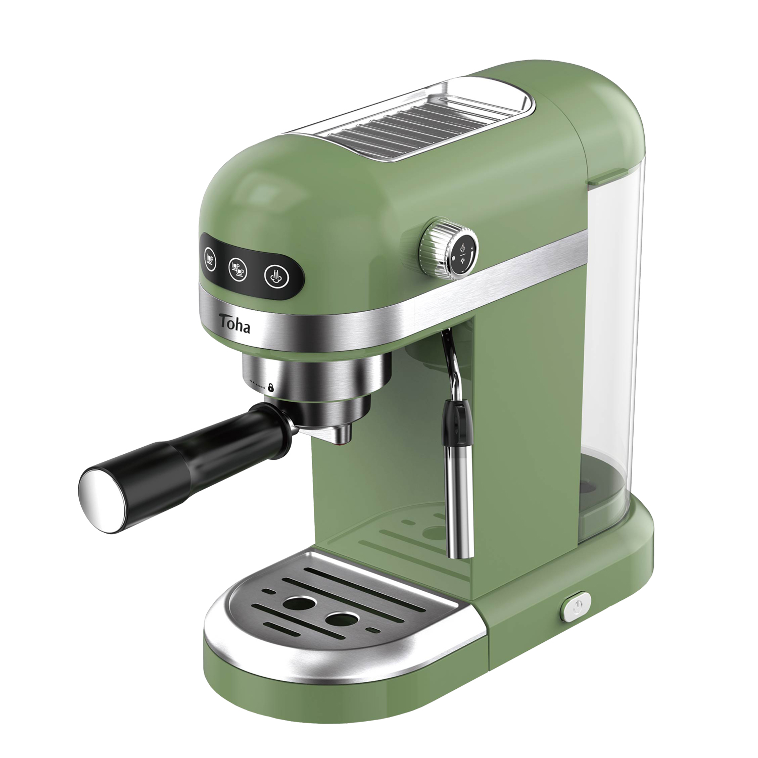 Toha Espresso Coffee Maker Machine With Milk Frother Wand for Espresso ...