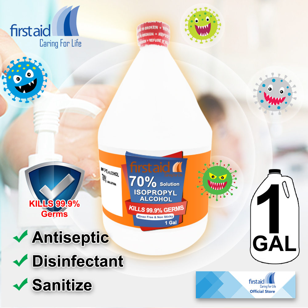 First Aid 70% Alcohol Isopropyl 1 Gallon Scented Unscented Baby Powder ...