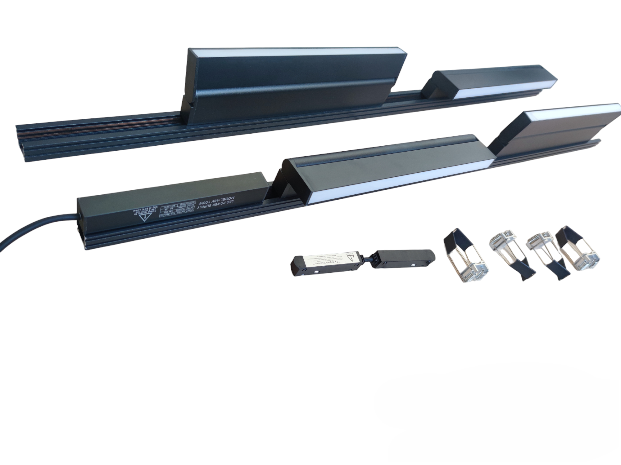 Magnetic Track Light 2 Meters 26mm with 4pcs 18W LED Foldable Flood ...