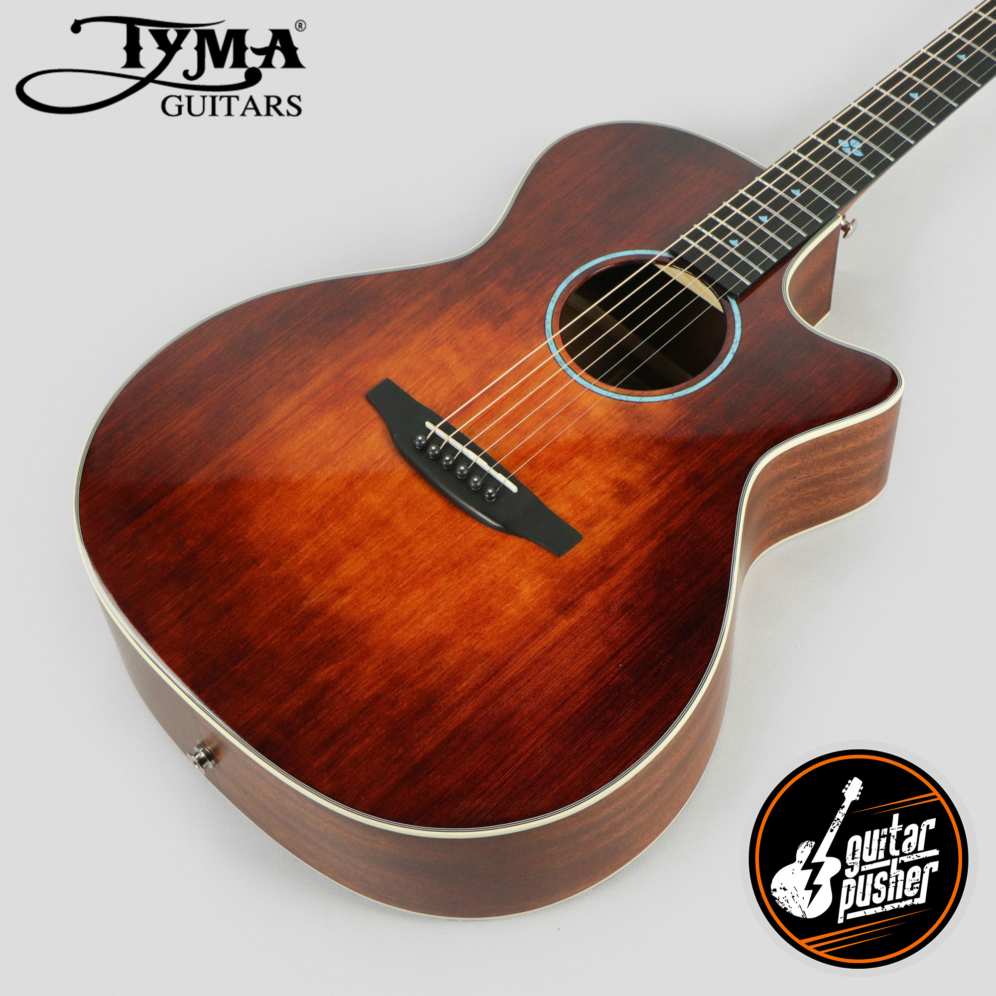 Tyma TG-5 BRSE Sitka Spruce Top Mahogany Auditorium Acoustic-Electric ...
