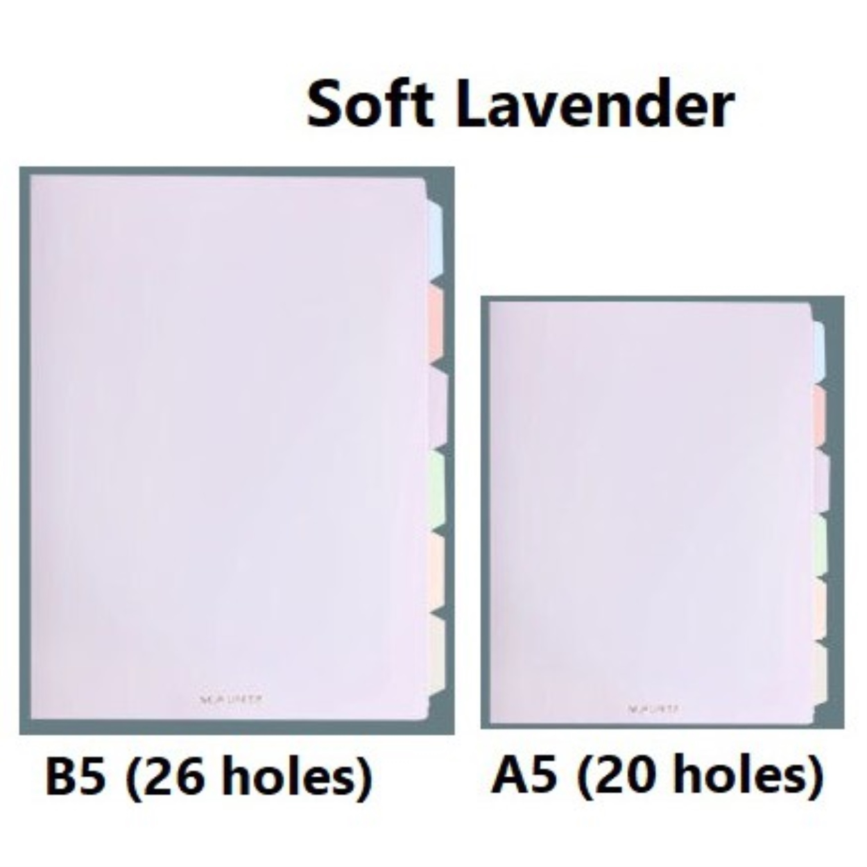 ⊙ Octave A5(20 holes)/B5(26 holes) Soft Pastel Color Binder Notebook ...
