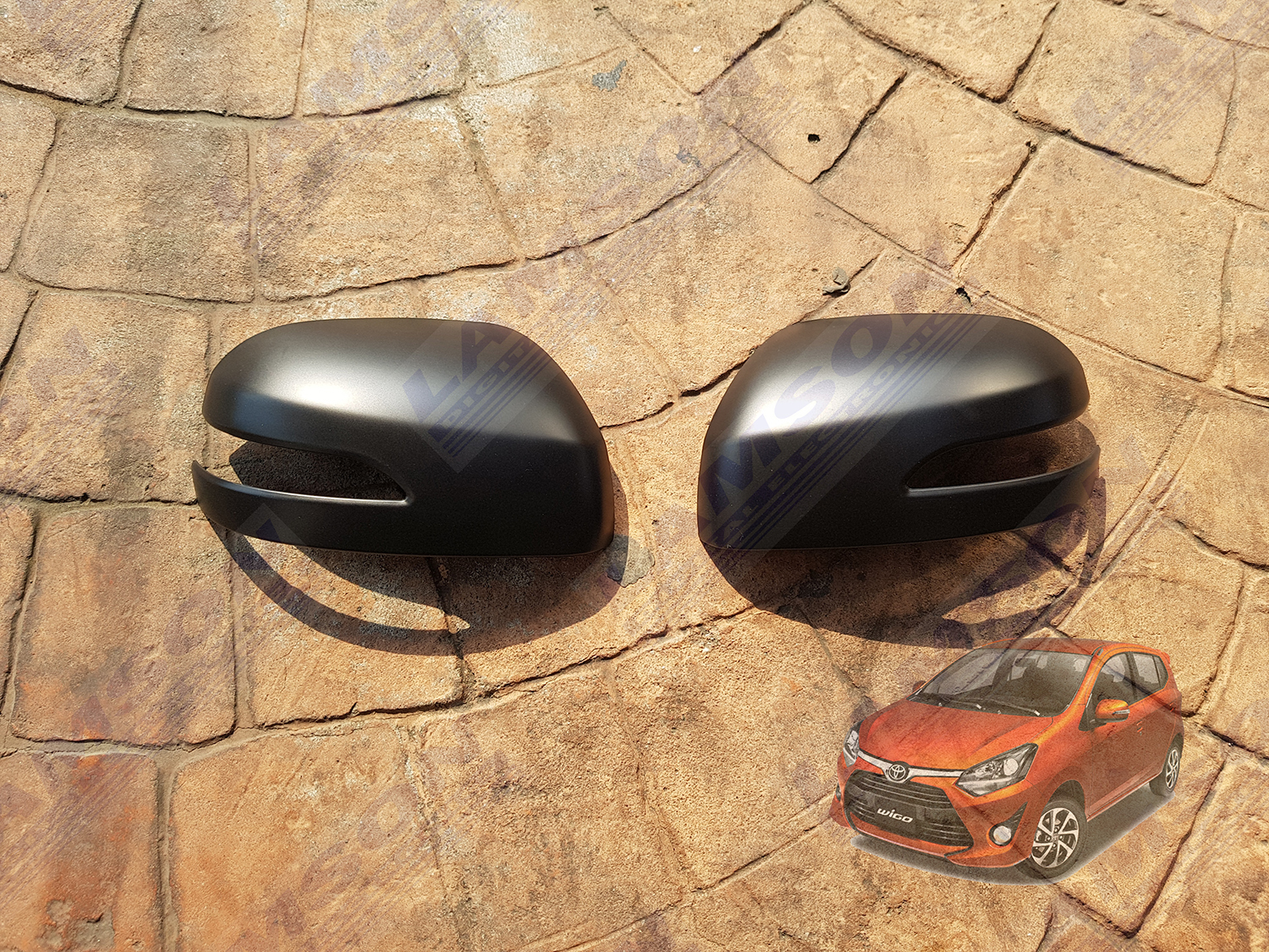 Toyota Wigo 2017 - 2019 Side Mirror Cover Black | Lazada PH