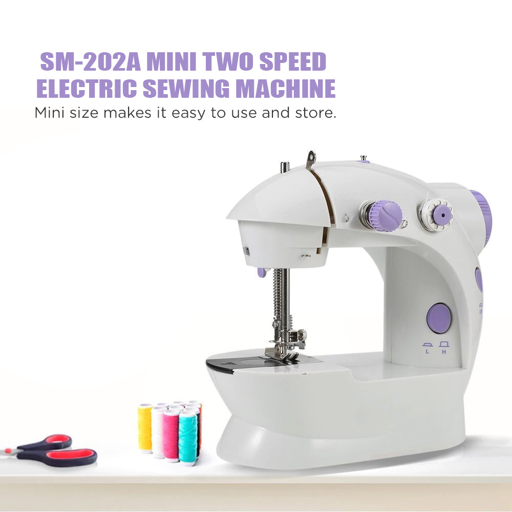EXCELLENT MINI TWO SPEED ELECTRIC SEWING MACHINE SM-202A | Lazada PH