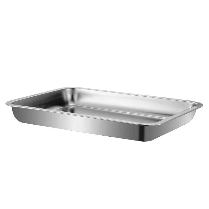 Classy Luxe 1 PC Stainless Steel Tray Rectangular Plate Multi purpose ...