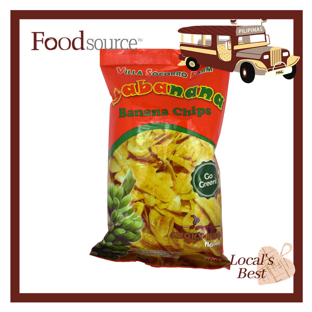 Villa Socorro Farm Sabanana Banana Chips – Smoky BBQ 100g | Lazada PH