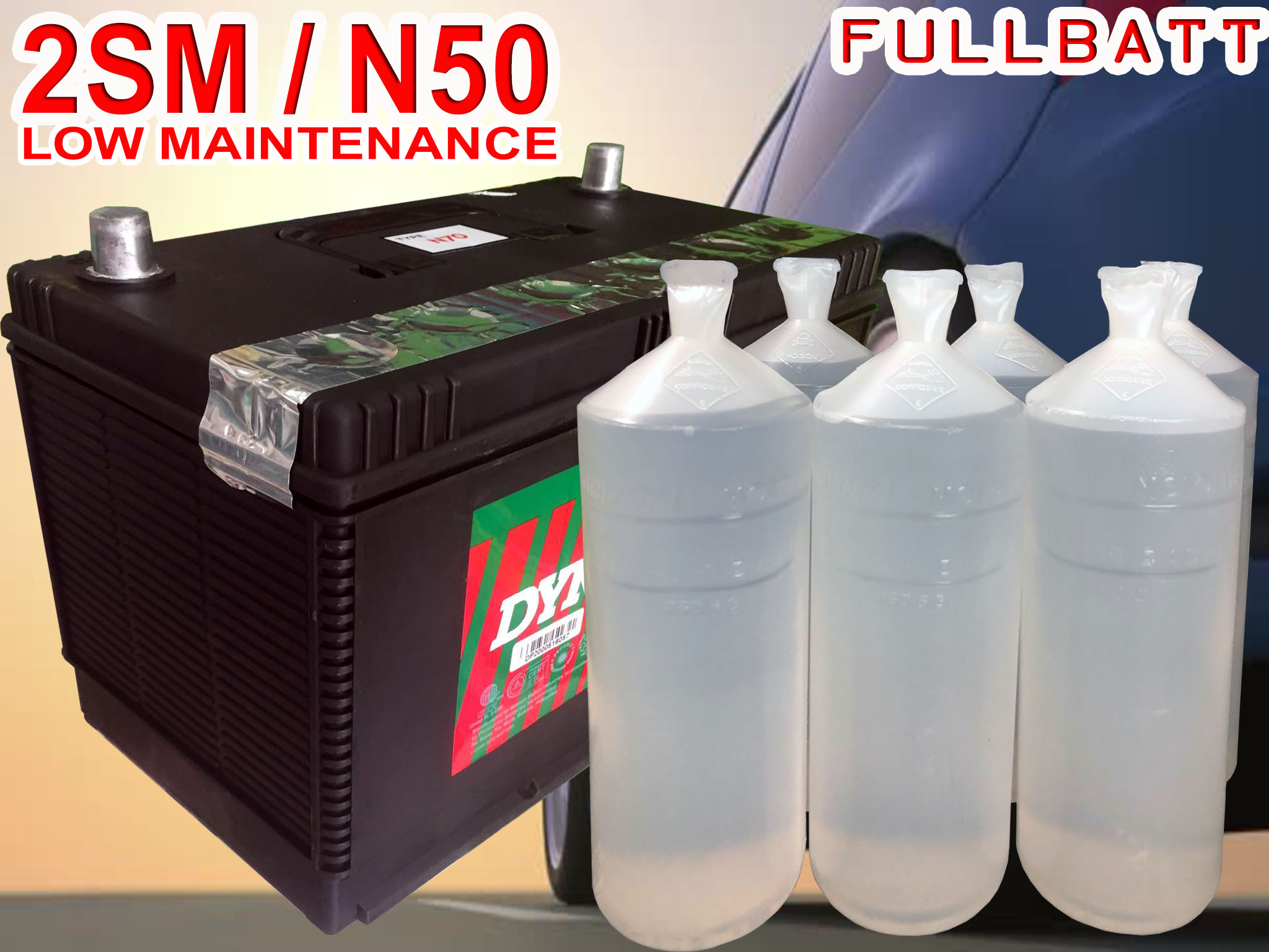 3SM 2SM NS60 NS40 Dyna Power Premium Low Maintenance Battery | Lazada PH