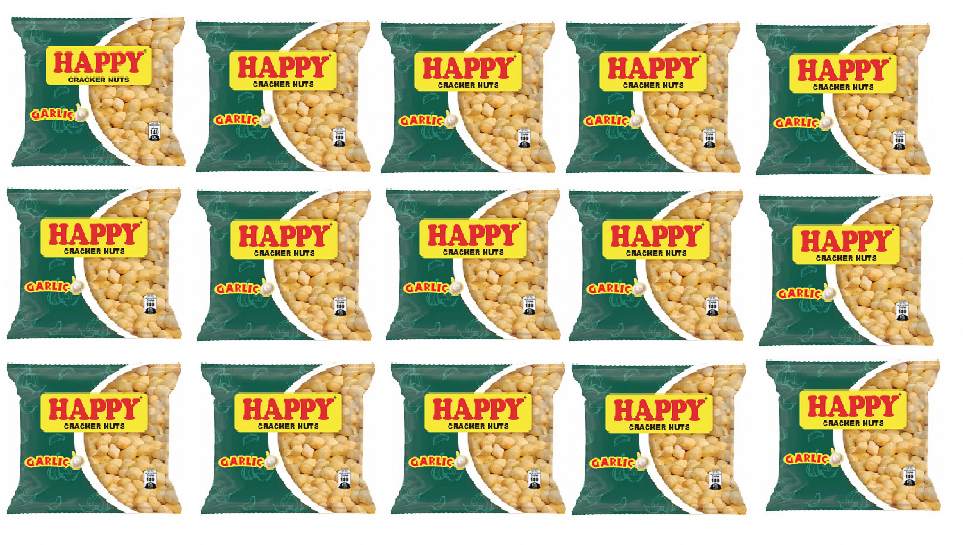 Happy Cracker Nuts Garlic 30G - Pack of 15 | Lazada PH