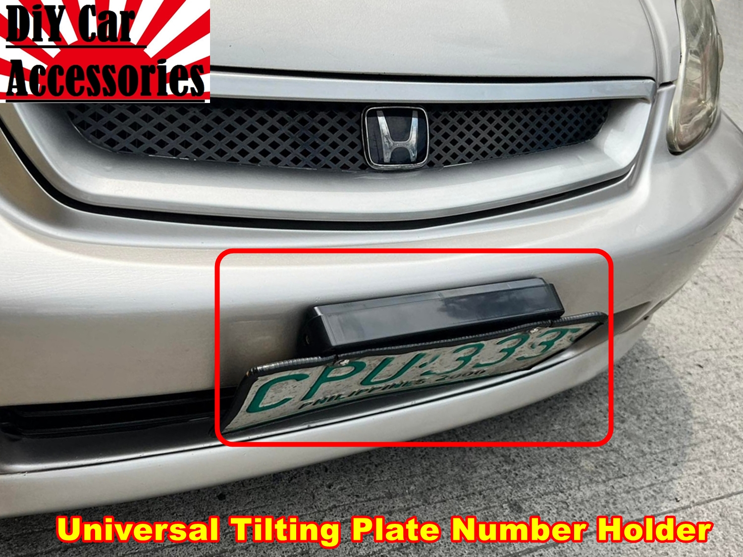 Universal Tilting Plate Number Holder (JDM Design) | Lazada PH