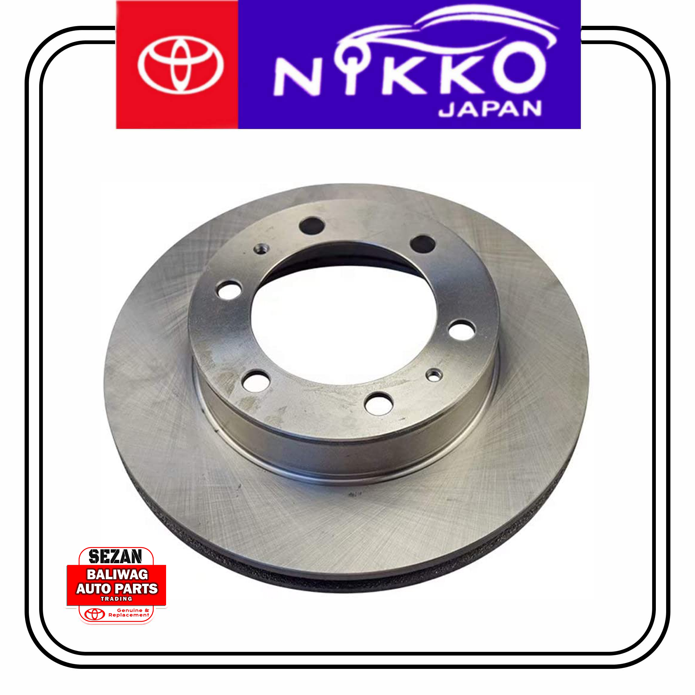 NIKKO JAPAN FRONT BRAKE DISC ROTOR TOYOTA FORTUNER HILUX 2005-2015 ...