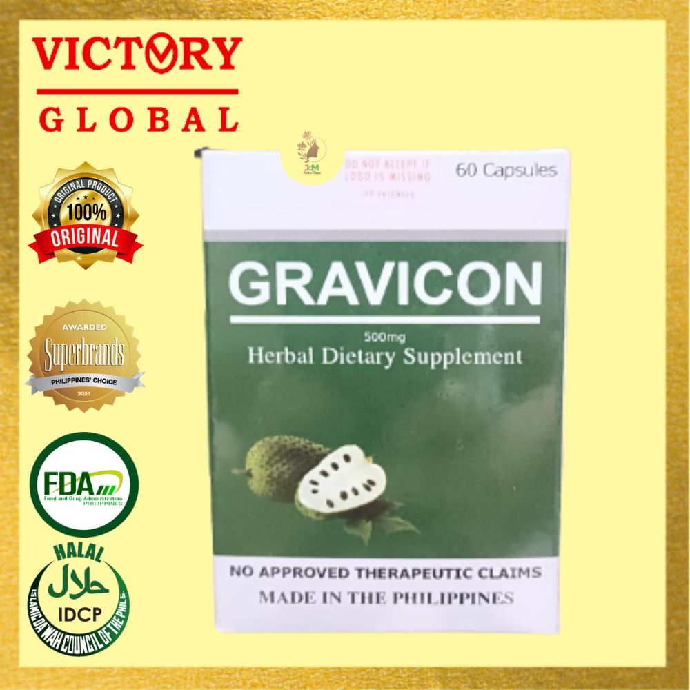 100% Original Gravicon Herbal Dietary Supplement (60 Capsules) | Lazada PH