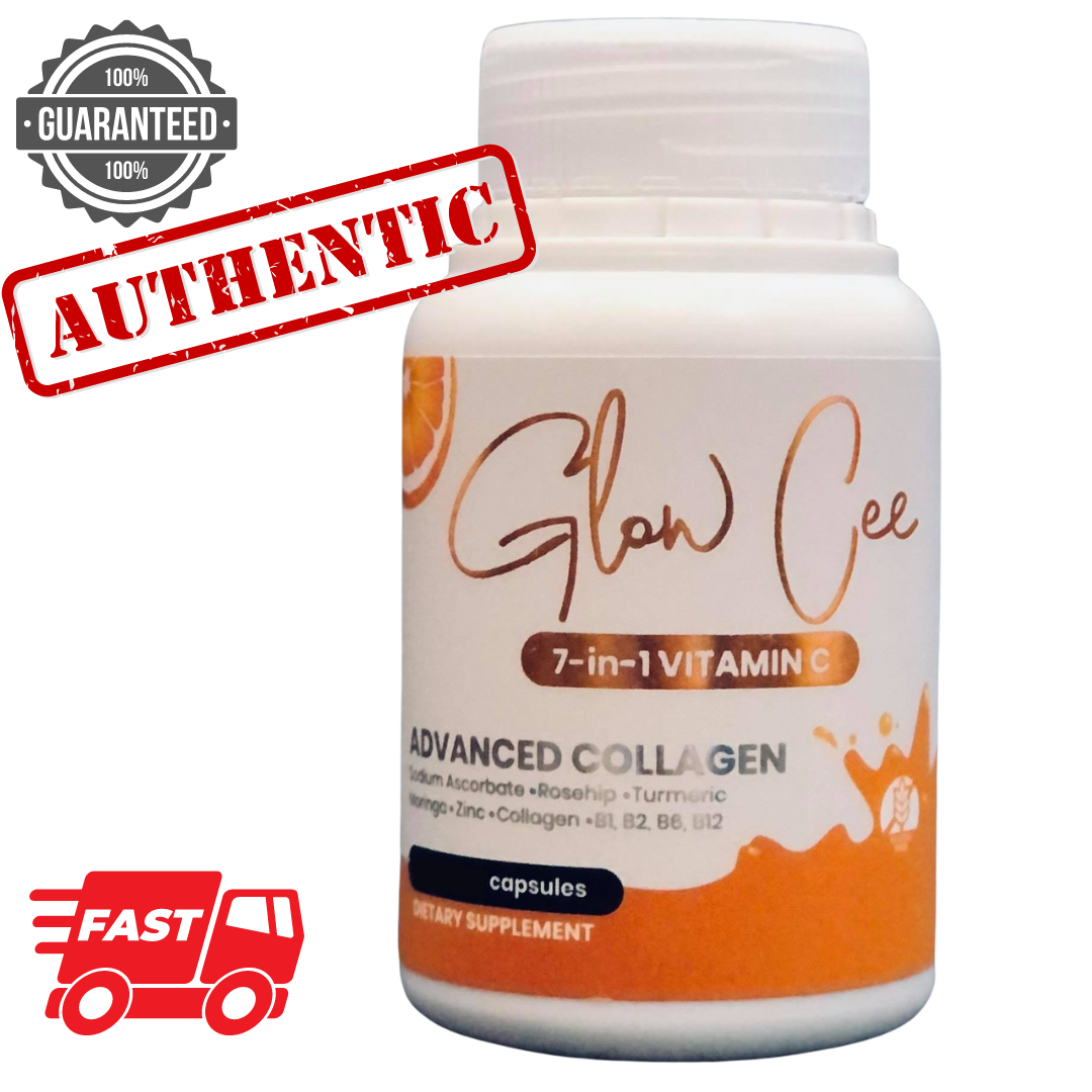 Glow Cee Vit C Sodium Ascorbate Collagen Rosehip Turmeric Moringa B1 B2 ...