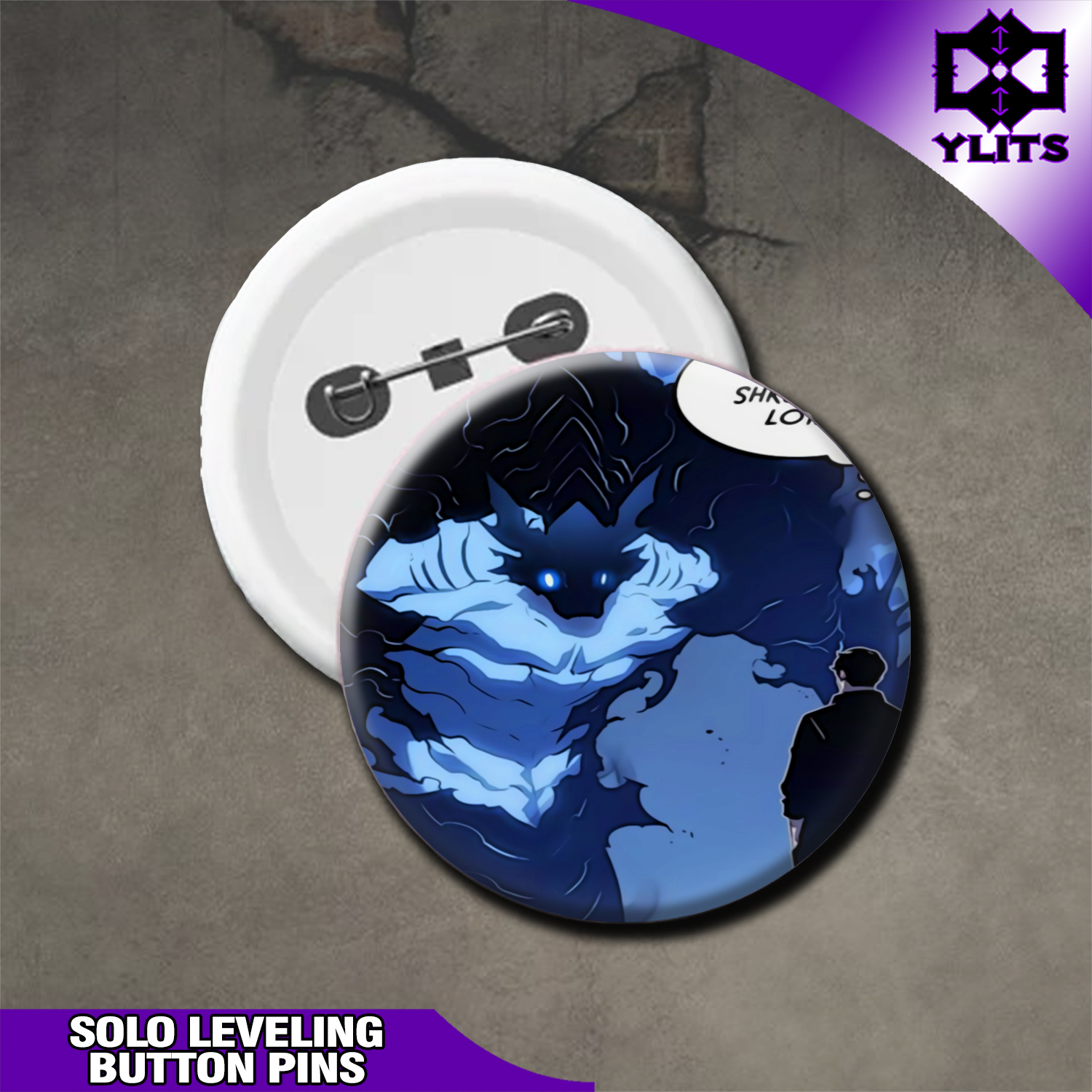 Solo Leveling Button Pins | 2.25 Inch Anime Badge Collectibles | Show ...