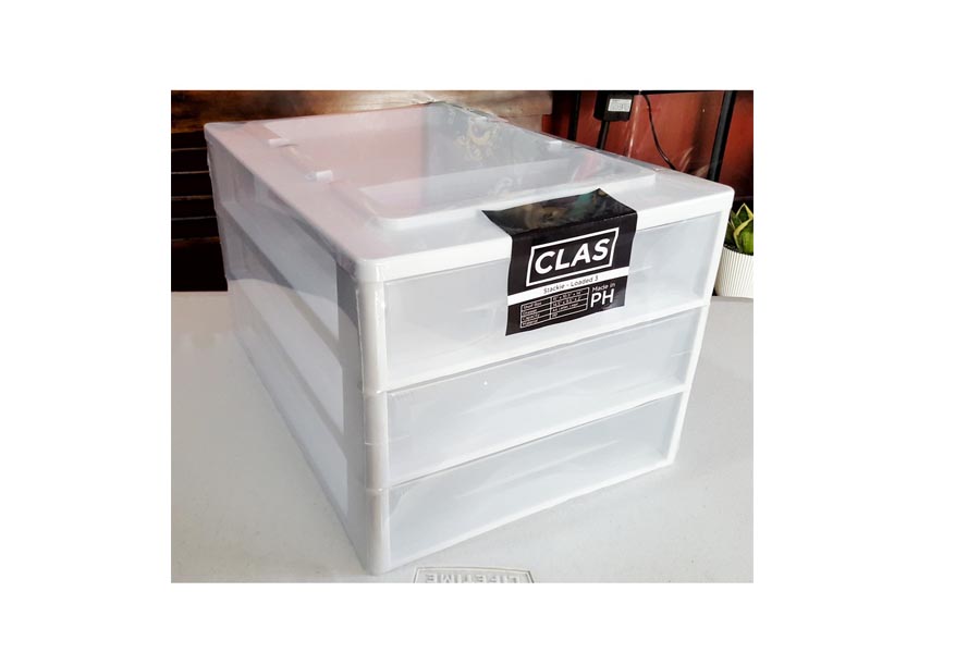 CLAS Portable Regular Drawers 3 Layers White Trans | Lazada PH
