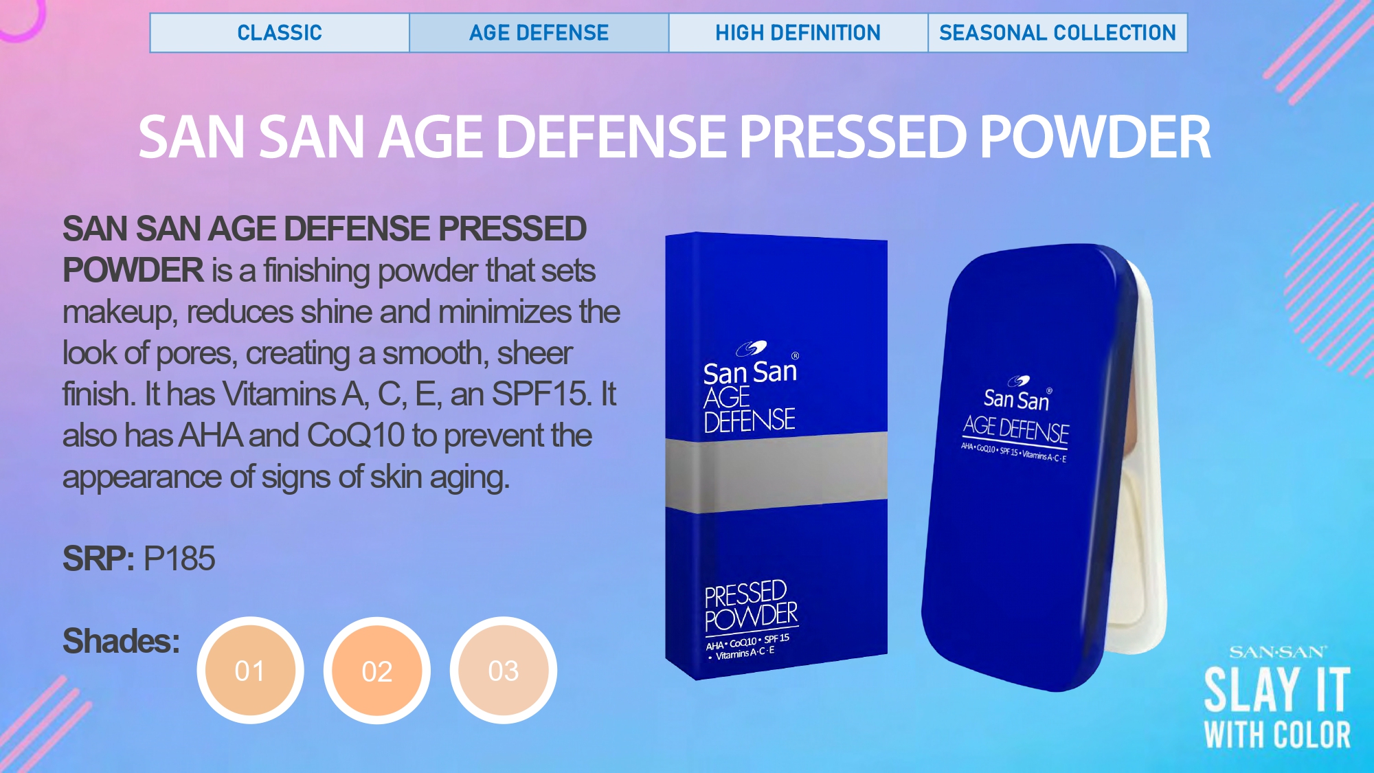 hbc San San Age Defense Pressed Powder | Lazada PH