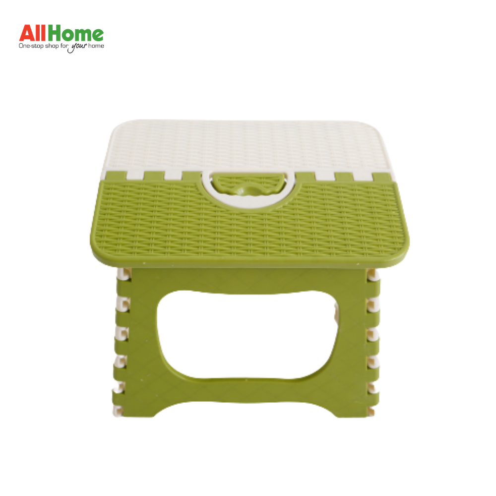 Foldable Laundry Stool Medium White/Green | Lazada PH