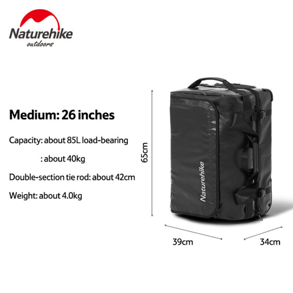 Naturehike 115L/85L/55L Travel Draw Bar Box PVC Waterproof Outdoor ...