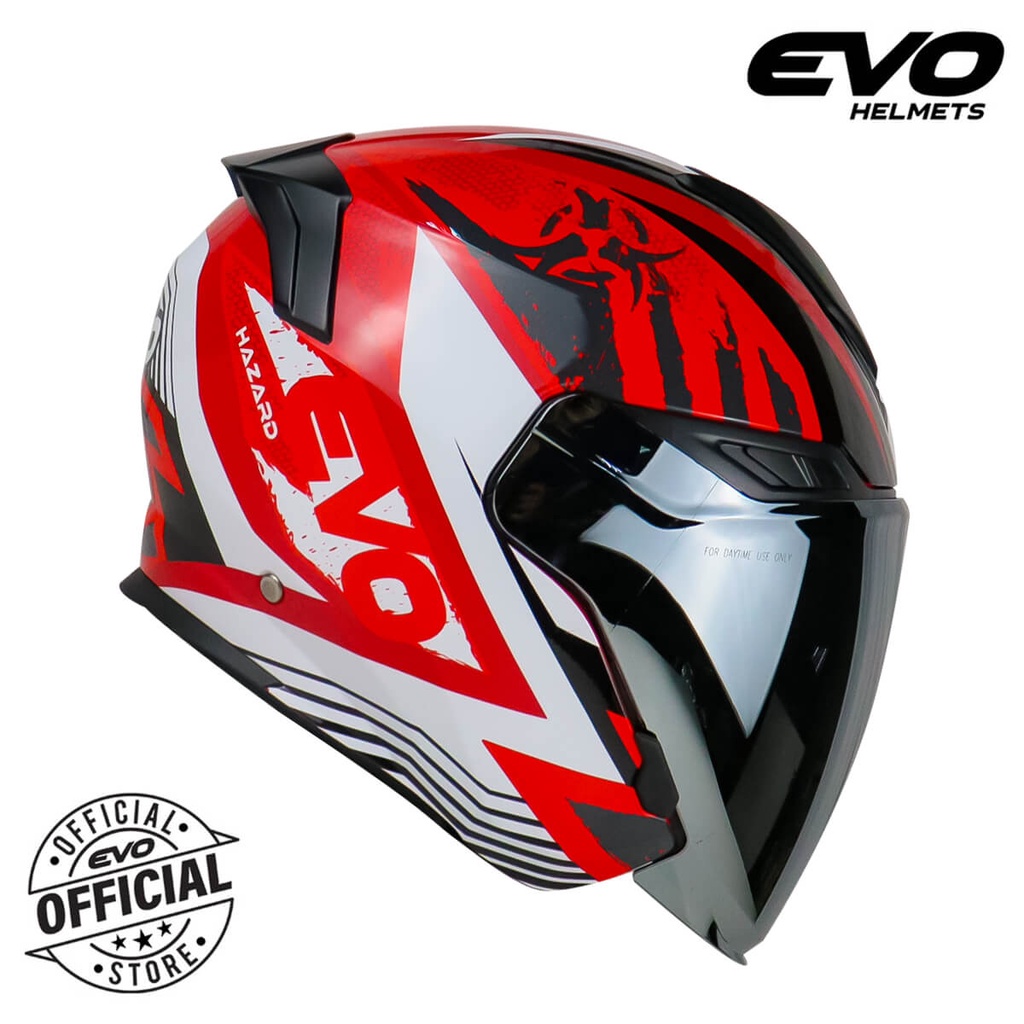 【cod】in stock EVO Rx-7 Hazard Half Face Dual Visor Helmet | Lazada PH