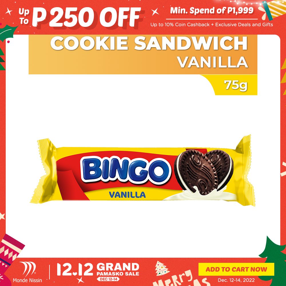 Bingo Cookie Sandwich Vanilla Slugs 75g | Lazada PH